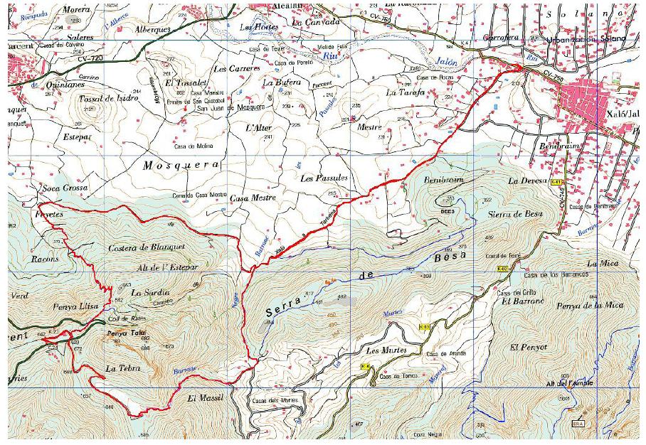 Costa Blanca Wandern, Coll de Rates - Refugio Marnes